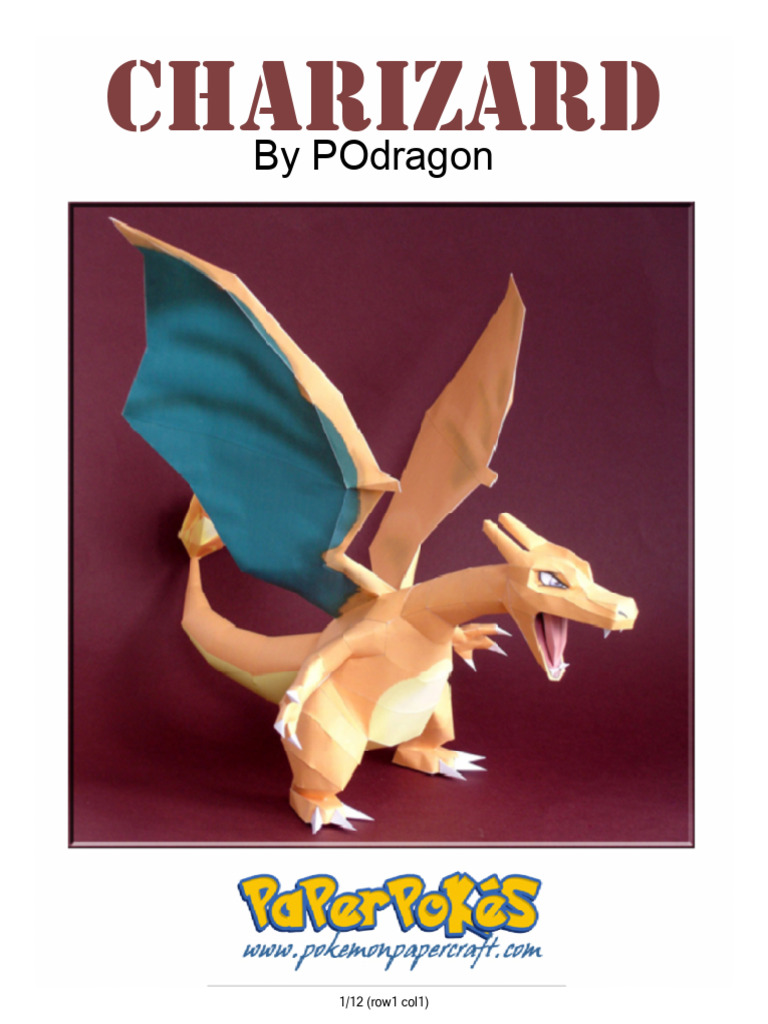 Charizard-Letter Blank | PDF