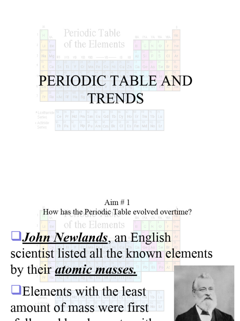 Periodic Table Periodic Trend | PDF | Ion | Periodic Table