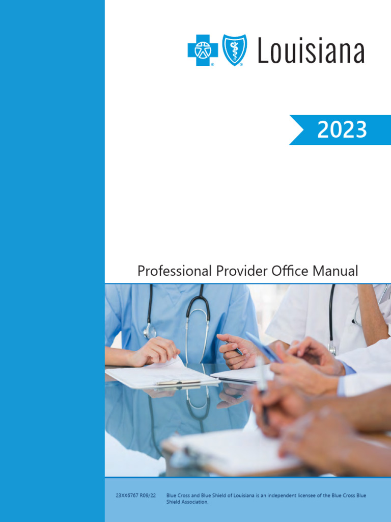 2023 BCBS - Provider Manual | PDF | Health Maintenance Organization ...