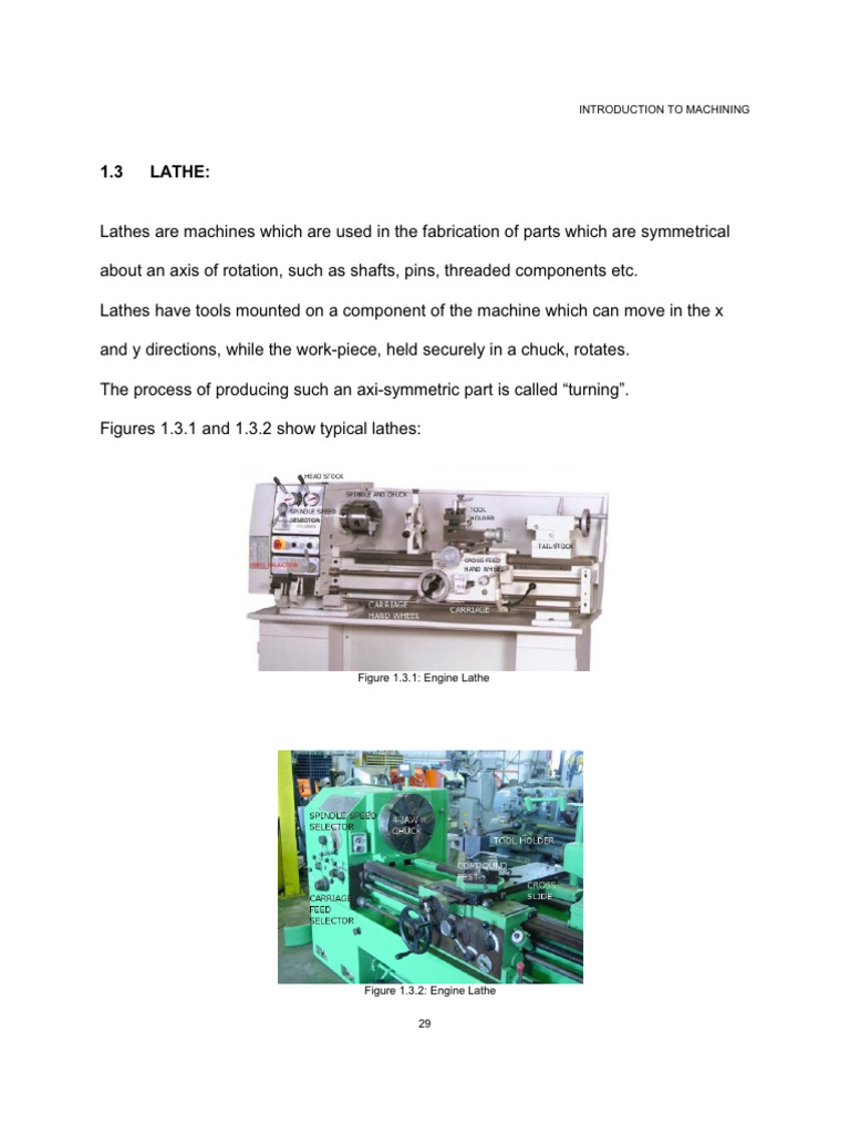 Module 3 The Lathe Pdf Manufactured Goods Metalworking