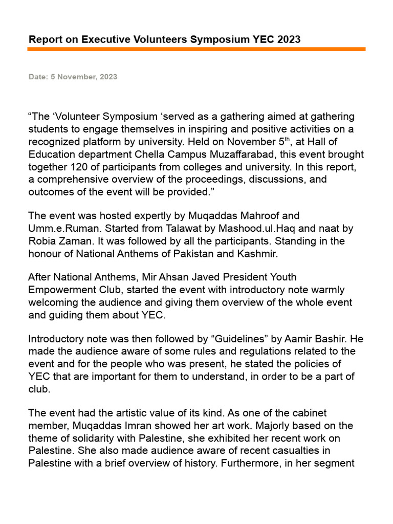 Symposium Report 2023 | PDF