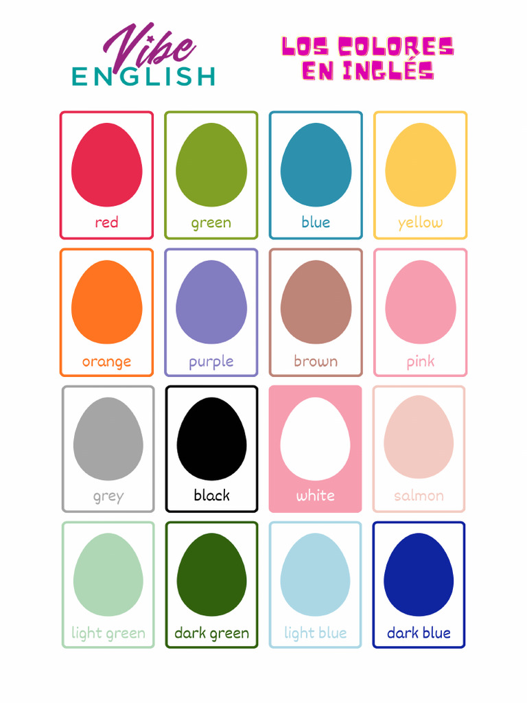 Los Colores en Ingles | PDF