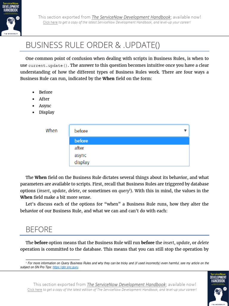Business Rule Types, Order, and Update | PDF | Databases | Ajax (Programming)
