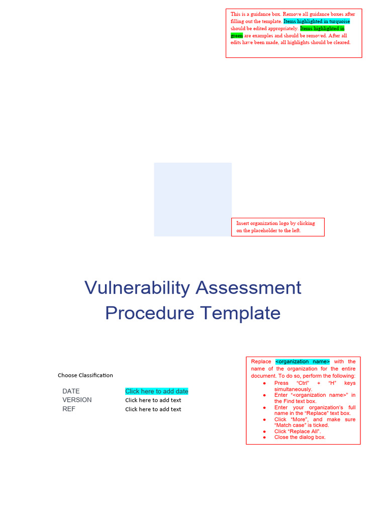 PROCEDURE Vulnerability-Management-Procedure Template en | PDF ...