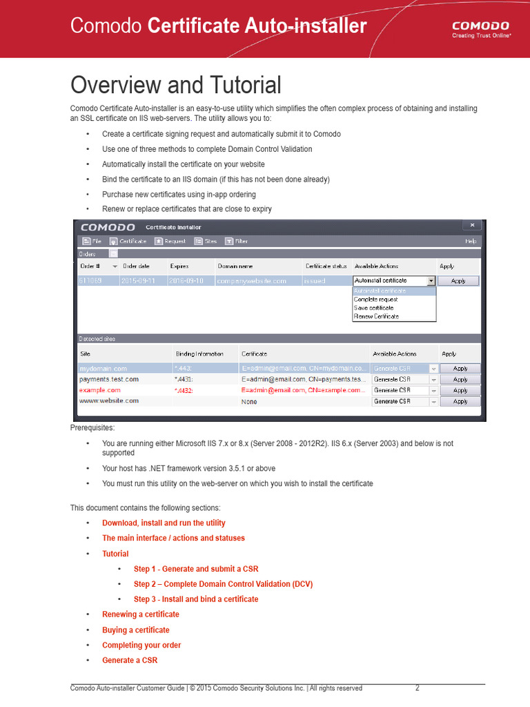 Overview and Tutorial | PDF | Public Key Certificate | World Wide Web
