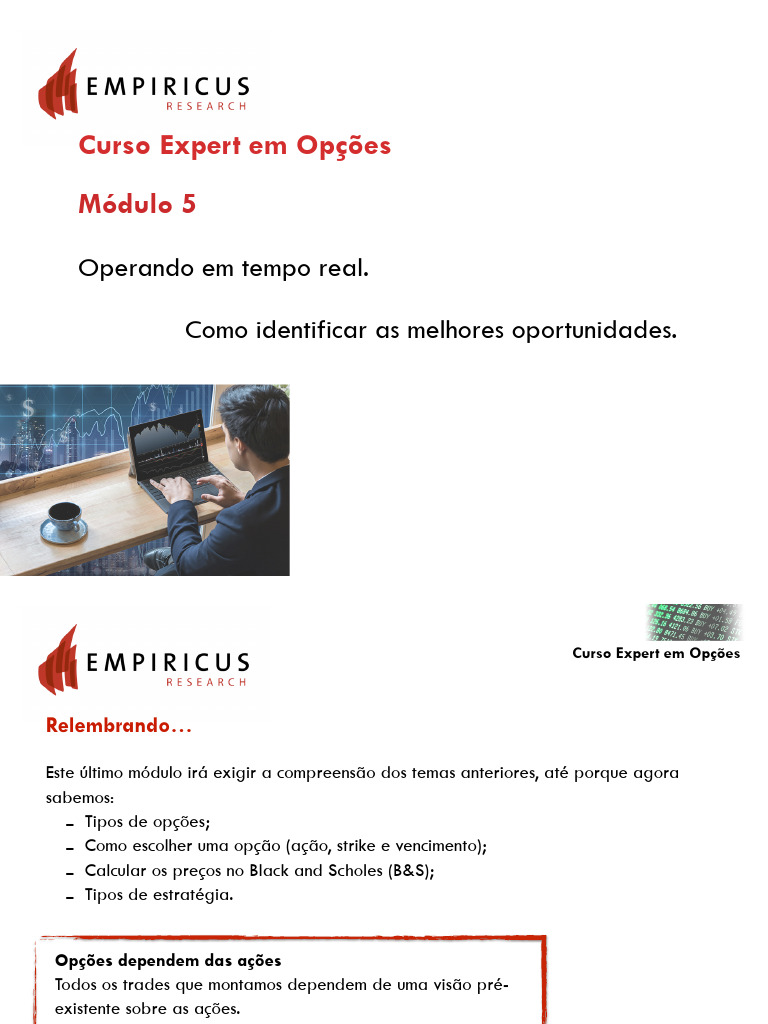Curso Expert em Opções - Empiricus - Modulo 5 | PDF | Opção (finanças ...