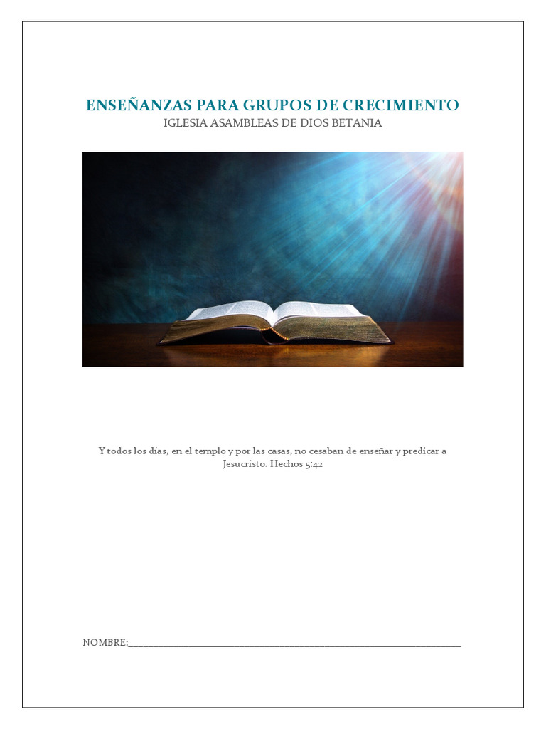 Enseñanzas para Grupos de Crecimiento | PDF