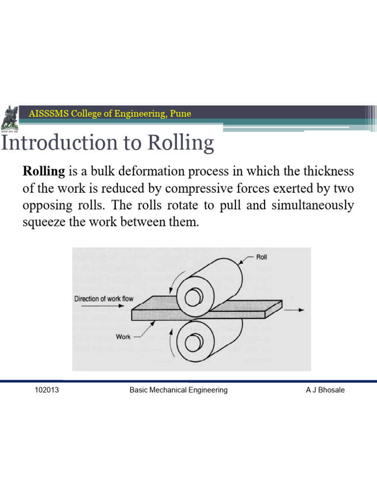 Rolling and Extrusion | PDF | Rolling (Metalworking) | Extrusion