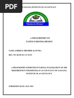 Cbe Tanesco Field Report 2023 | PDF | Electric Power Distribution | Cheque