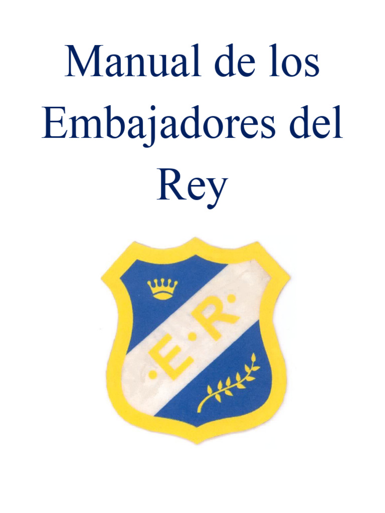 Manual de Los Embajadores Del Rey | PDF | Jesús | Oración