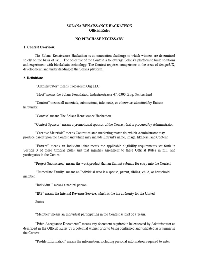 Solana Hackathon: Innovate with Blockchain | PDF | Common Law | Private Law