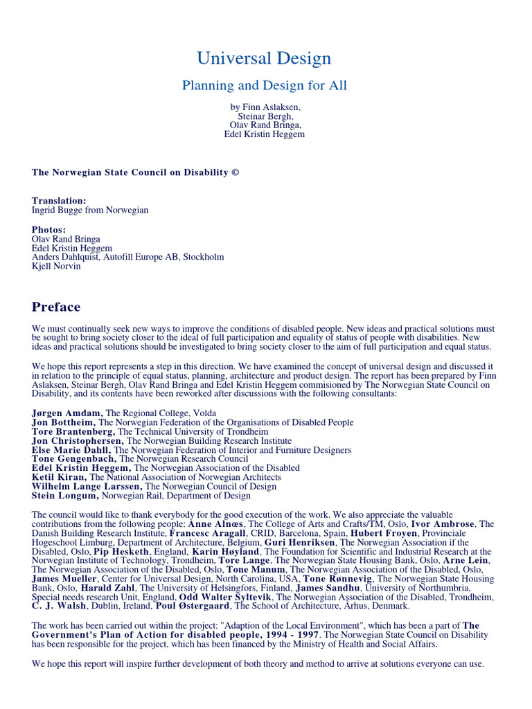 Universal Design for All: A Comprehensive Guide | PDF | Accessibility ...
