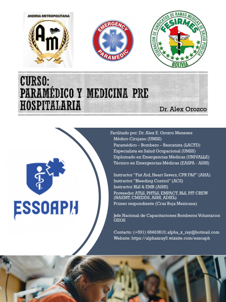CURSO DE PARAMÉDICO Y APH M1.T1.2. | PDF