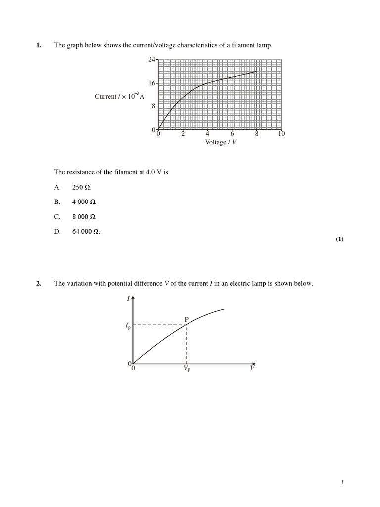 Current Through Resistor in Circuit | PDF | Voltage | Electrical ...