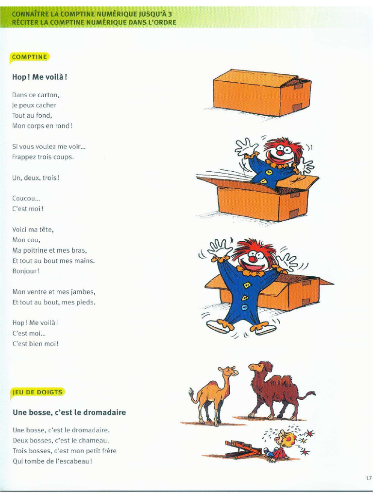 Ms Hop Me Voilà Comptine Maths | PDF