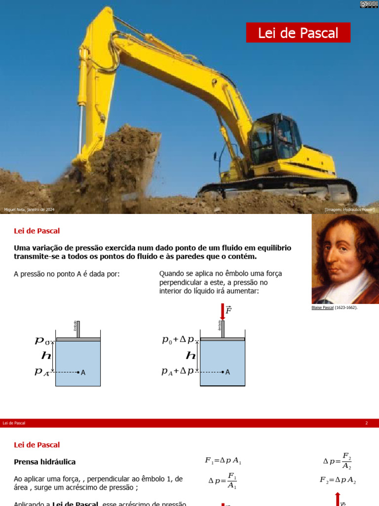 Princípio de Pascal e Prensa Hidráulica | PDF | Pressão | Física ...