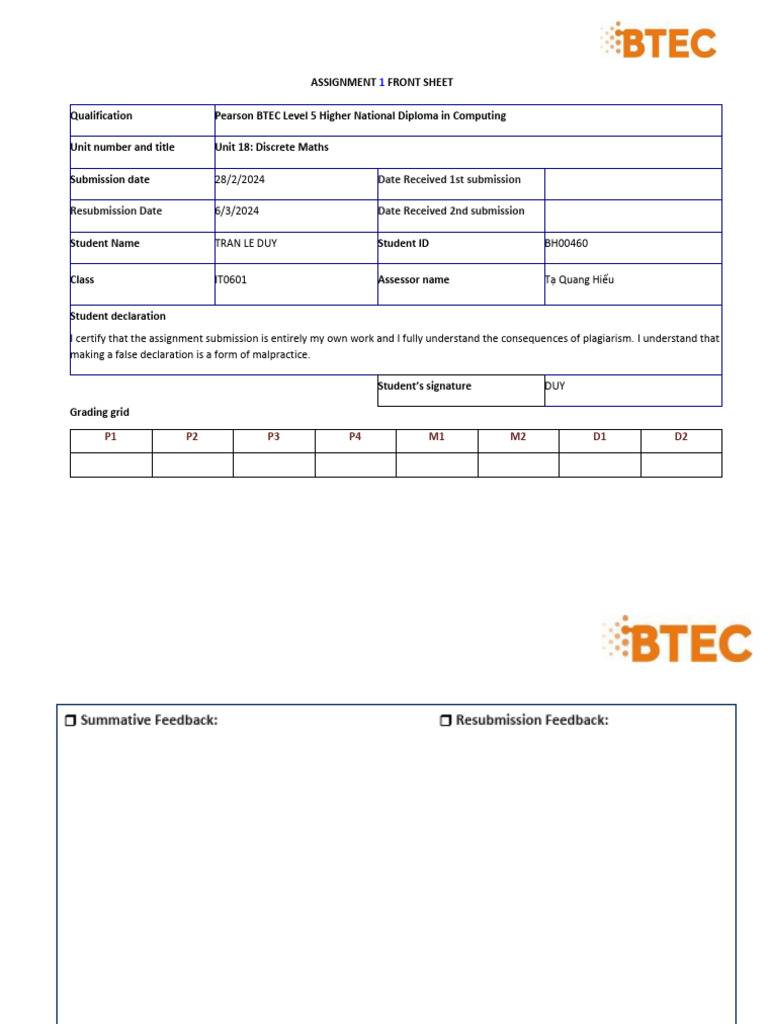 ASM DiscreteMath DizzyTran | PDF | Mathematical Concepts | Graph Theory