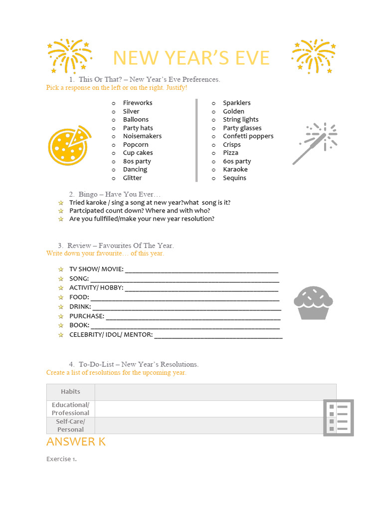 New Year | PDF | Fireworks