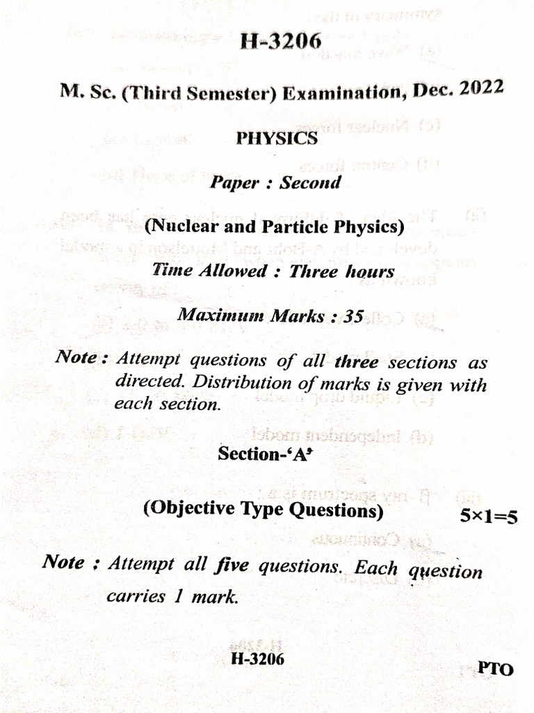 Nuclear Physics PYQ | PDF