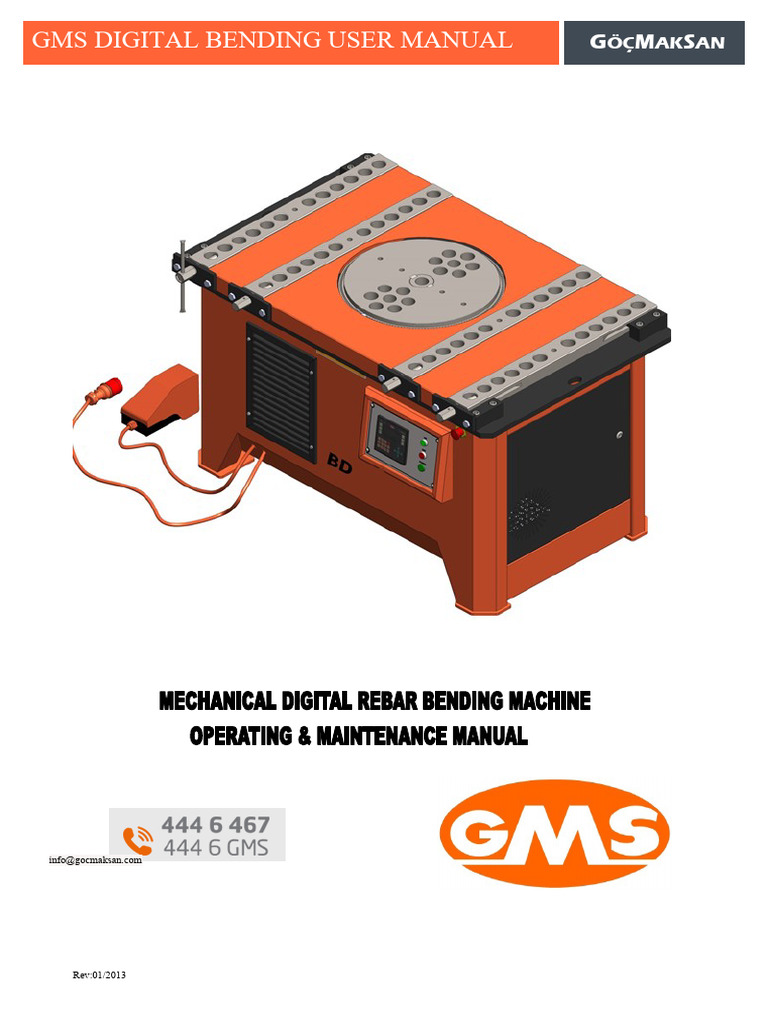 Digital Bending Machine User Manual - BD Series | PDF | Switch | Machines