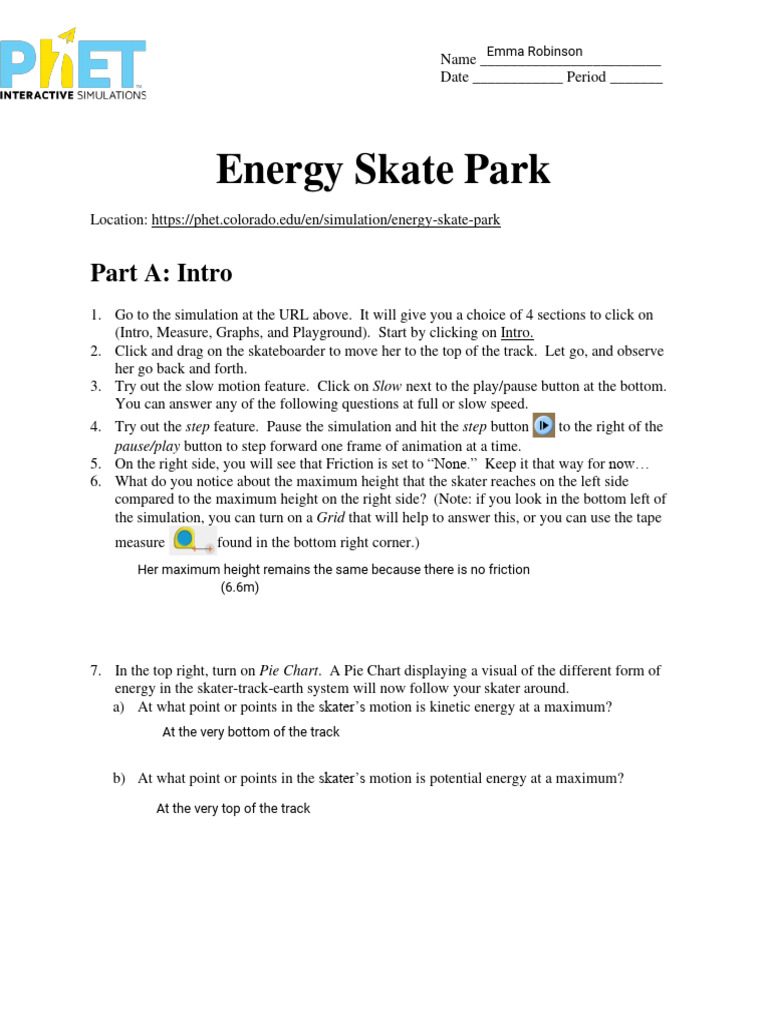 Kami Export - Emma Robinson - Energy Skate Park 2021 | PDF | Potential ...