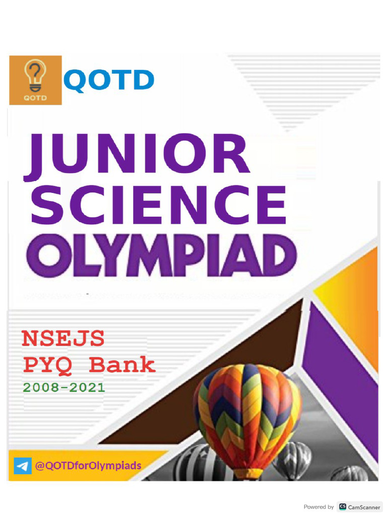 QOTD-NSEJS PYQ Bank 2008-2021 | PDF