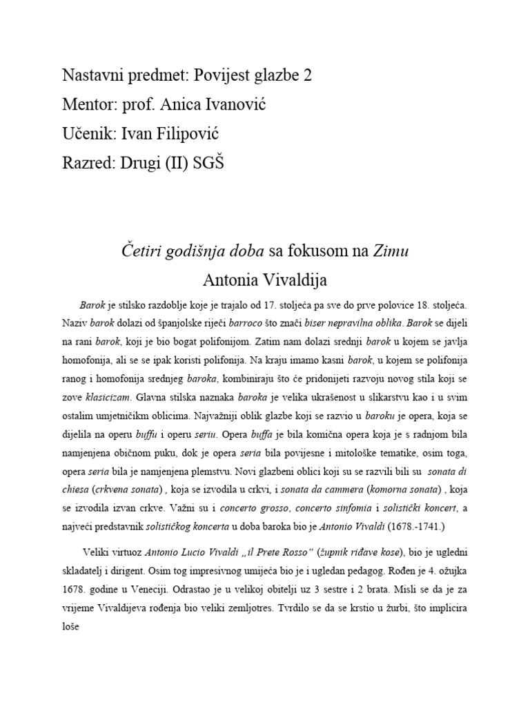 Nastavni Predmet | PDF