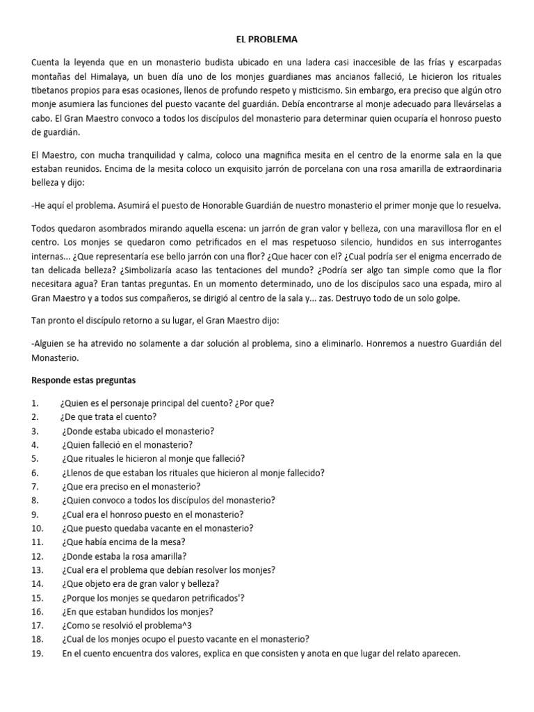 El Problema | PDF