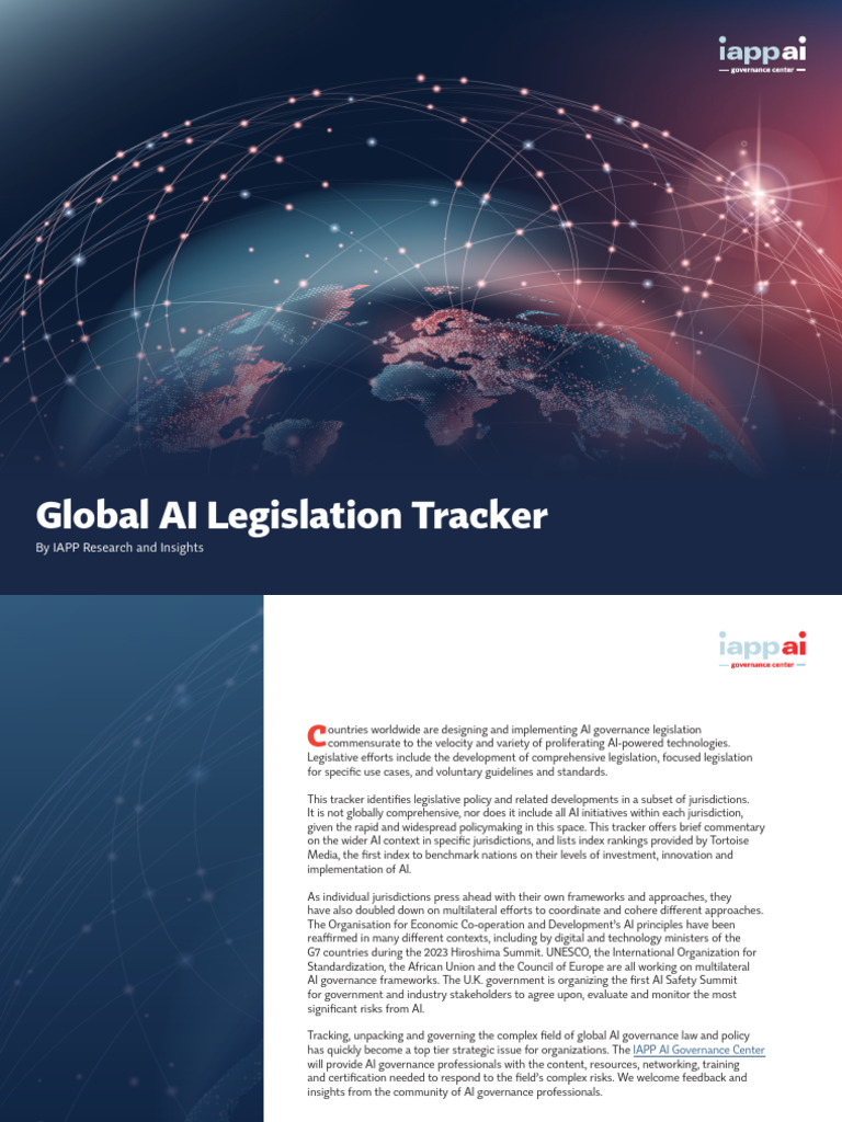Global AI Legislation Tracker Overview | PDF | Intelligence (AI ...