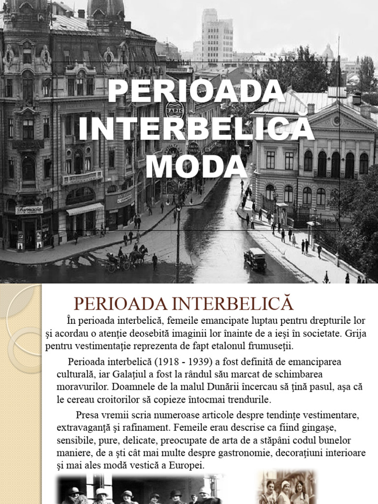 România Interbelică - Moda | PDF
