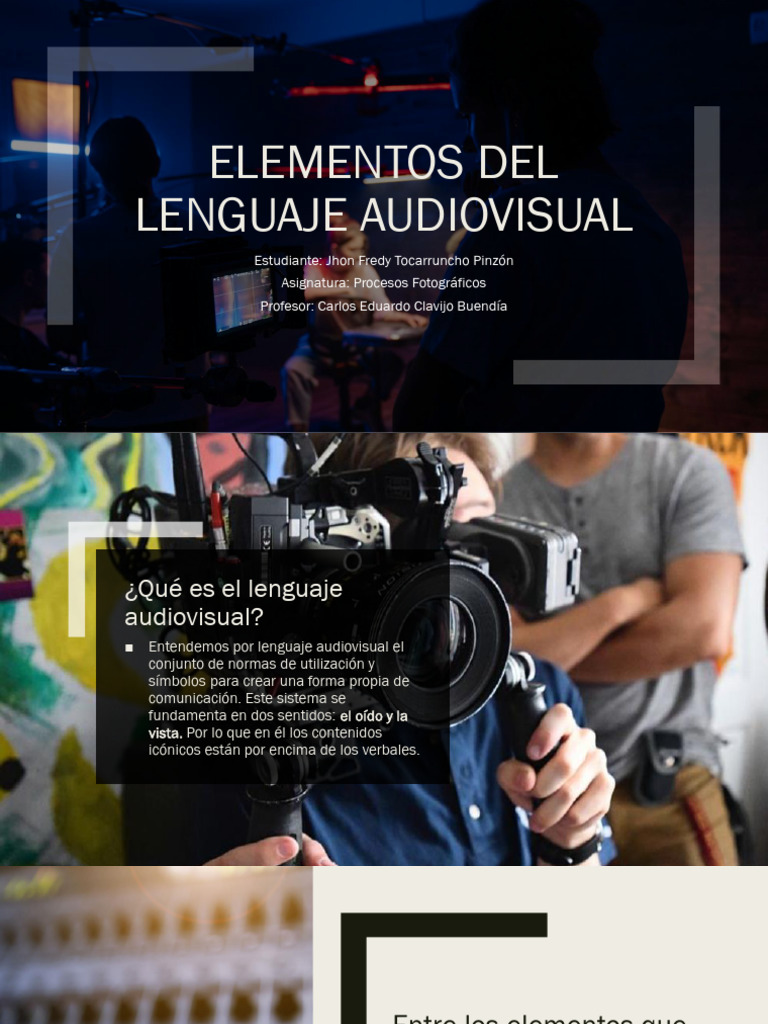 Elementos del lenguaje audiovisual | PDF
