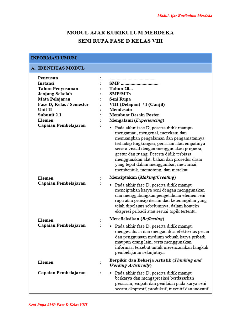Modul Ajar Unit 2 | PDF