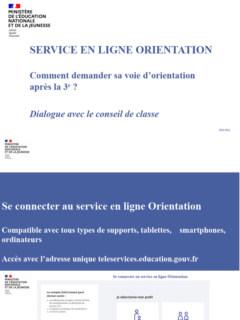 presentation orientation 3e phasedefinitive 2024 | PDF | Informatique