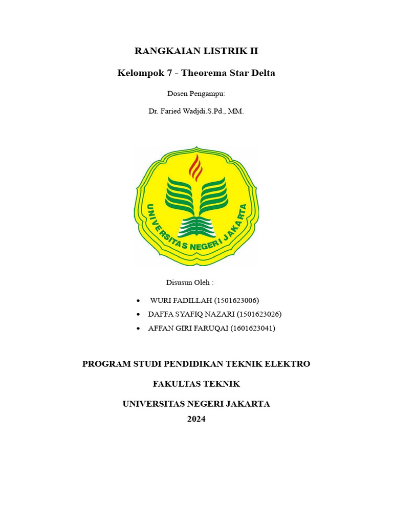Transformasi Rangkaian Star-Delta | PDF | Teknologi & Rekayasa