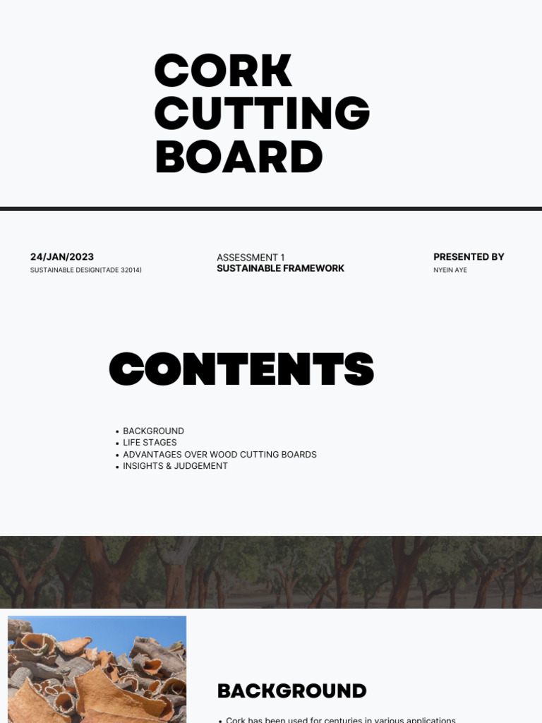 Cork Cutting Board | PDF | Wood | Trees