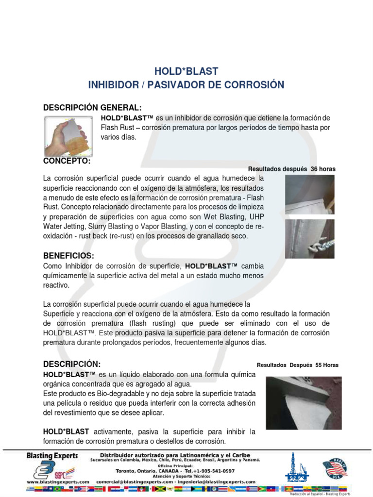 ficha-tecnica-inhibidor-hold-blast.pdf-min | PDF | Agua | Corrosión