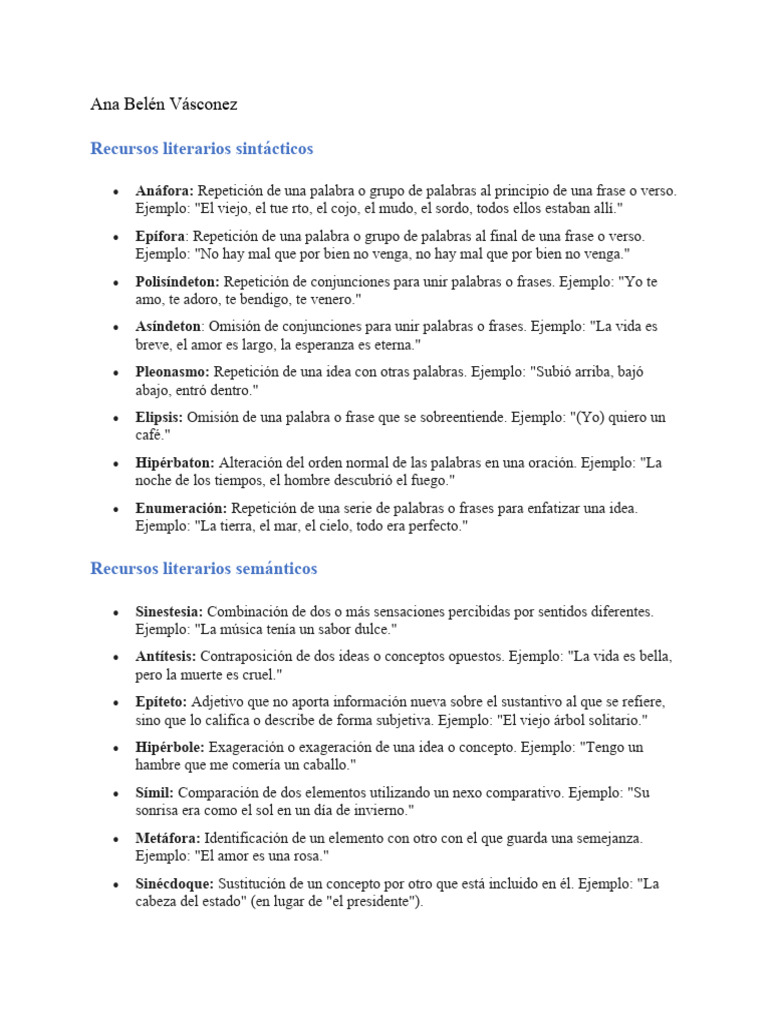 Coceptos de Literatura | PDF | Palabra