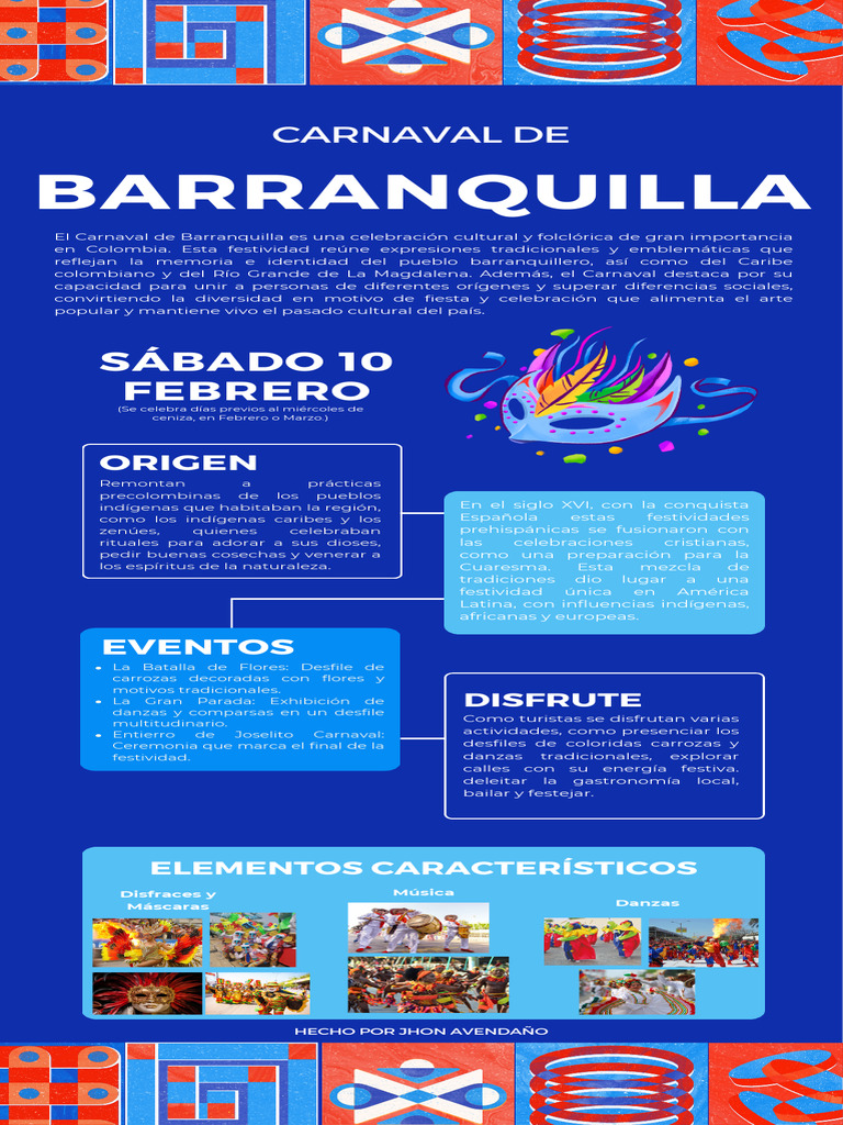 Infografía de Carnaval Barranquilla | PDF | Carnaval