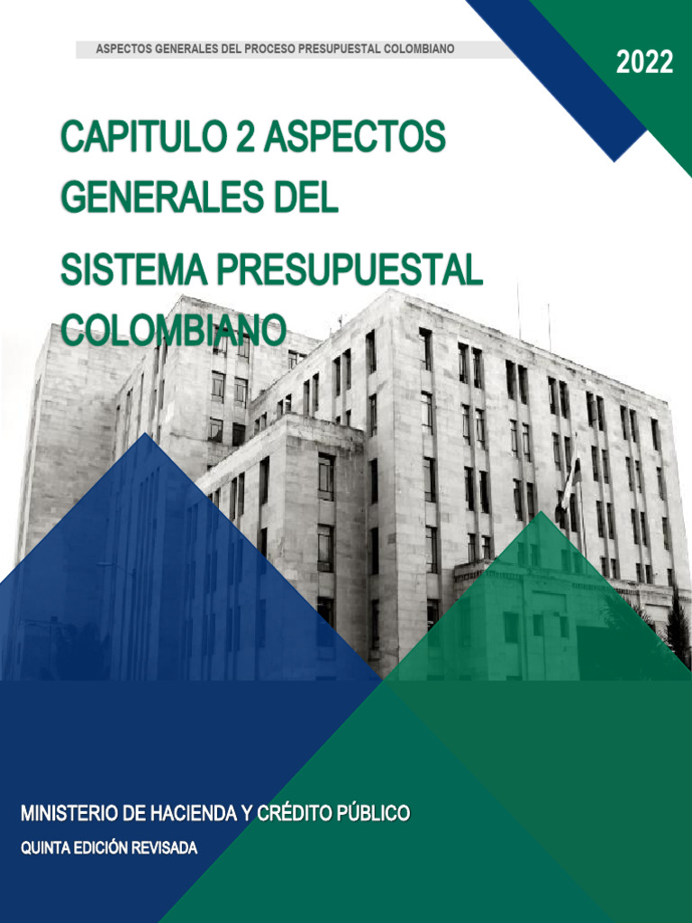 2.3. Capítulo 2. Aspectos Generales Del Proceso Presupuestal Colombiano | PDF | Presupuesto ...