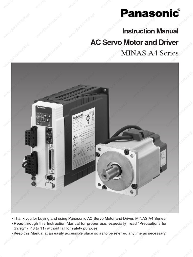 Mcddt3520 Minas a4 Ac Servo Panasonic Manual (2) | PDF | Parameter (Computer Programming ...