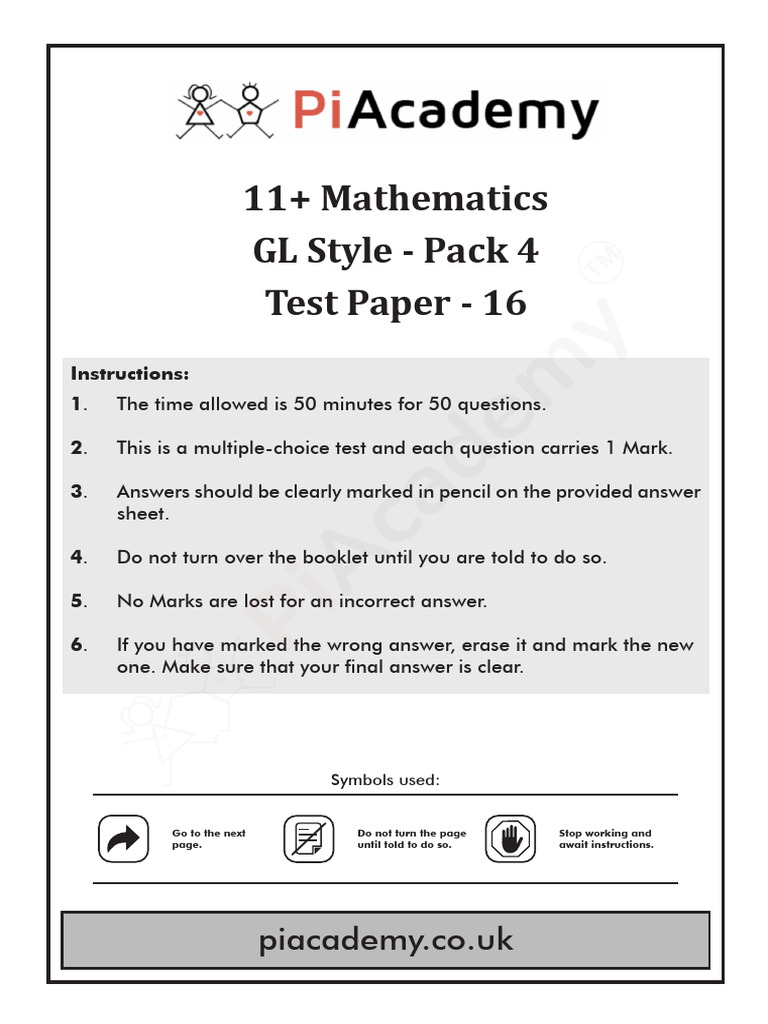 11+ Exam - Maths GL Sample Paper | PDF | Euclidean Geometry | Geometry
