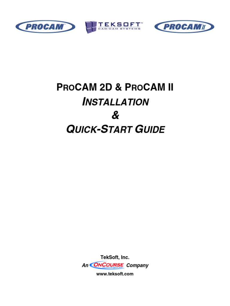ProCAM Installation Guide | PDF | Microsoft Windows | Button (Computing)