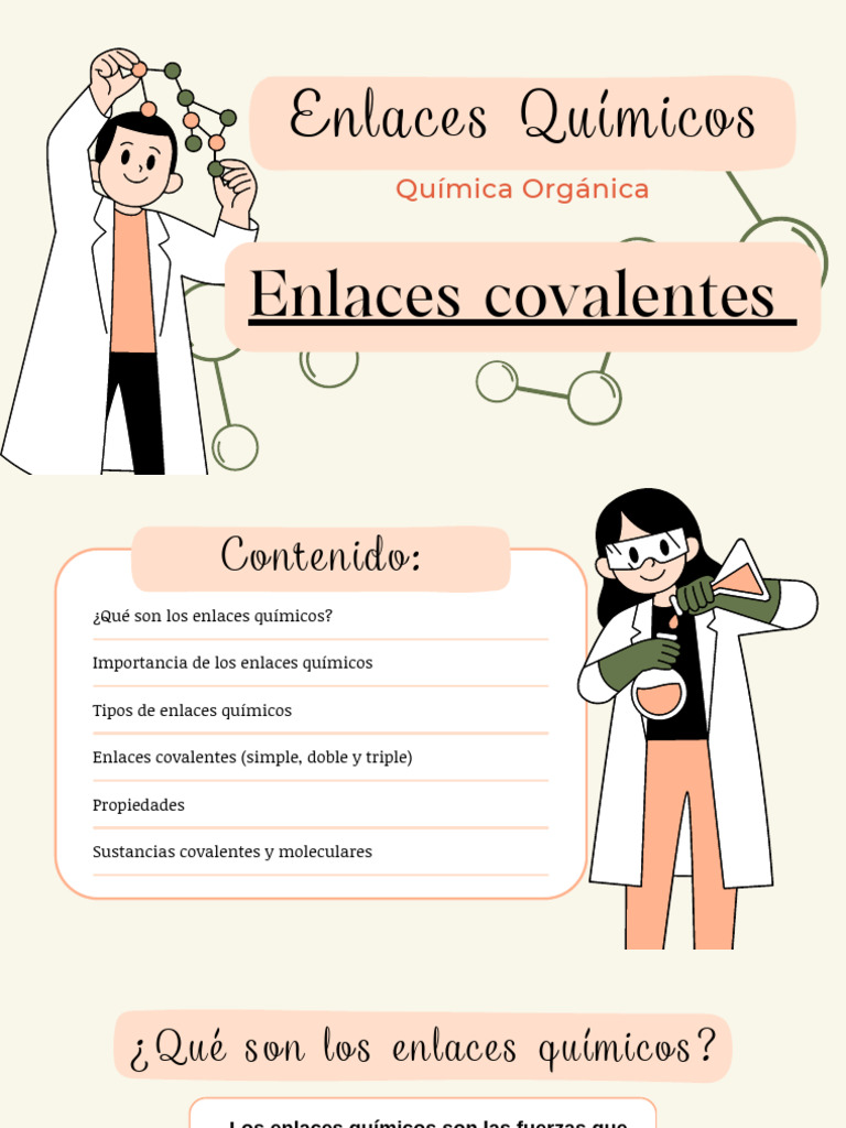 Enlaces Químicos: Guía Básica | PDF | Enlace covalente | Enlace químico