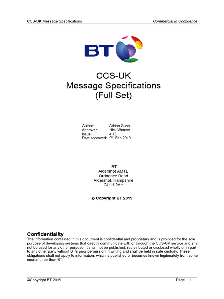 02-CCS-UK MSG Specifications v4.15 Clear | PDF | Electronic Data ...