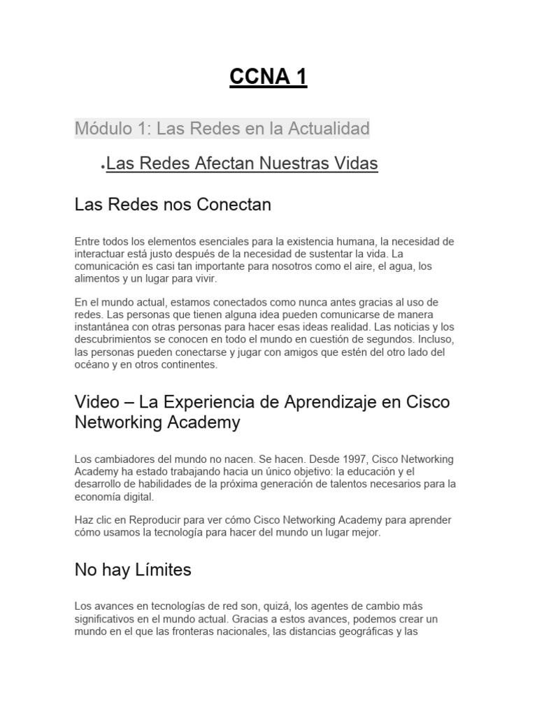 Ccna 1 | Descargar gratis PDF | Línea de abonado digital | Red de ...
