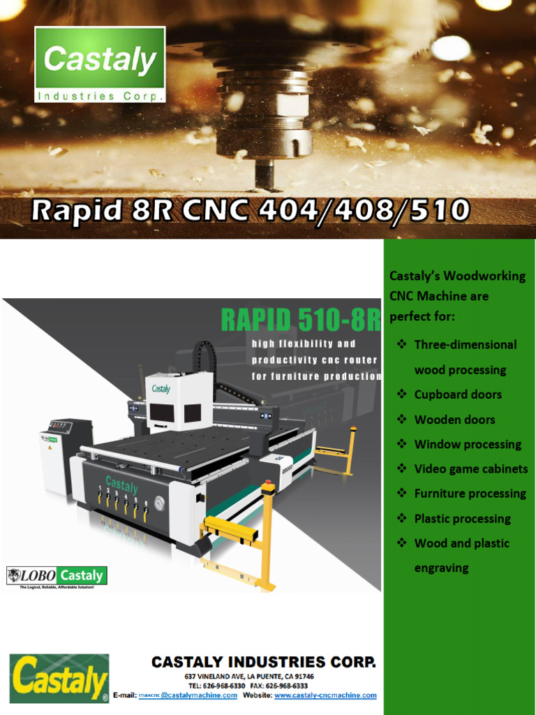 Rapid 8r CNC en Usa 2023 | PDF | Numerical Control | Mechanical Engineering