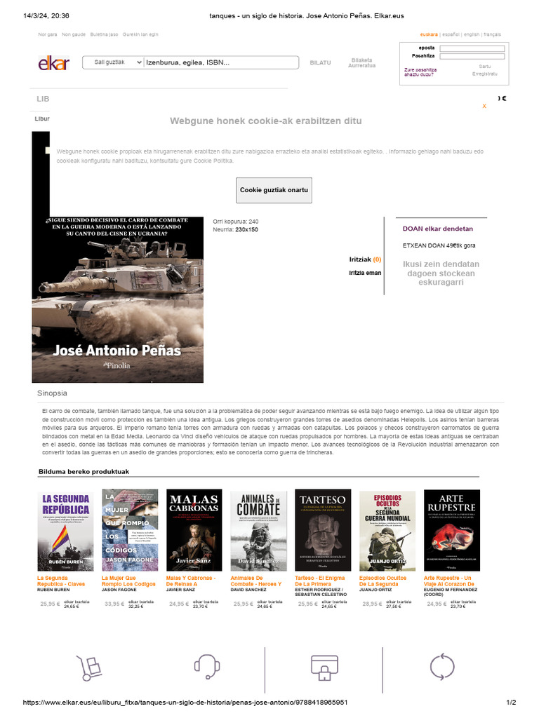 tanques - un siglo de historia. Jose Antonio Peñas. Elkar.eus | PDF | Guerra | Violencia