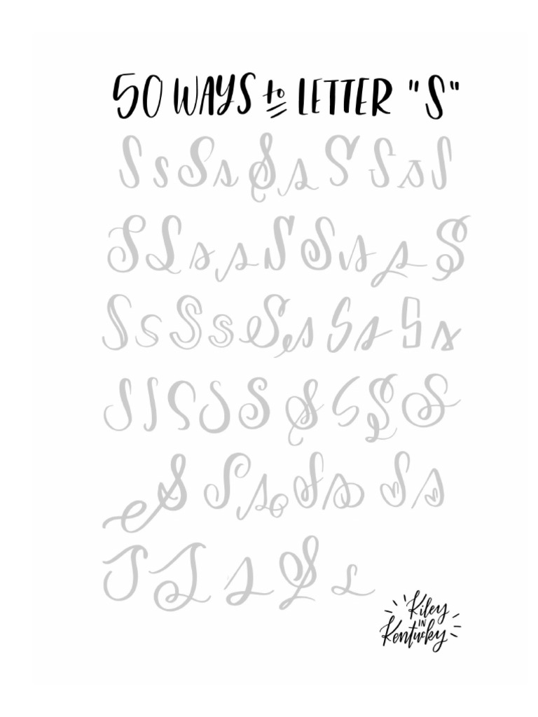 15 Hojas de Lettering | PDF
