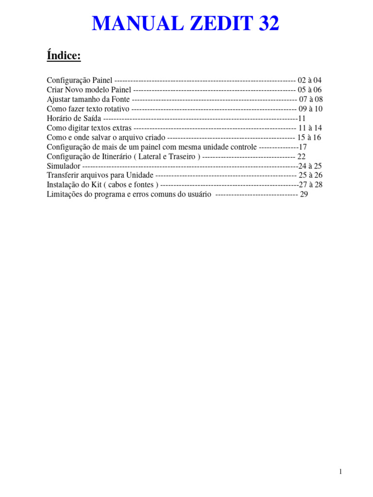 Manual ZEDIT 32 | PDF | Janela (informática) | Informática
