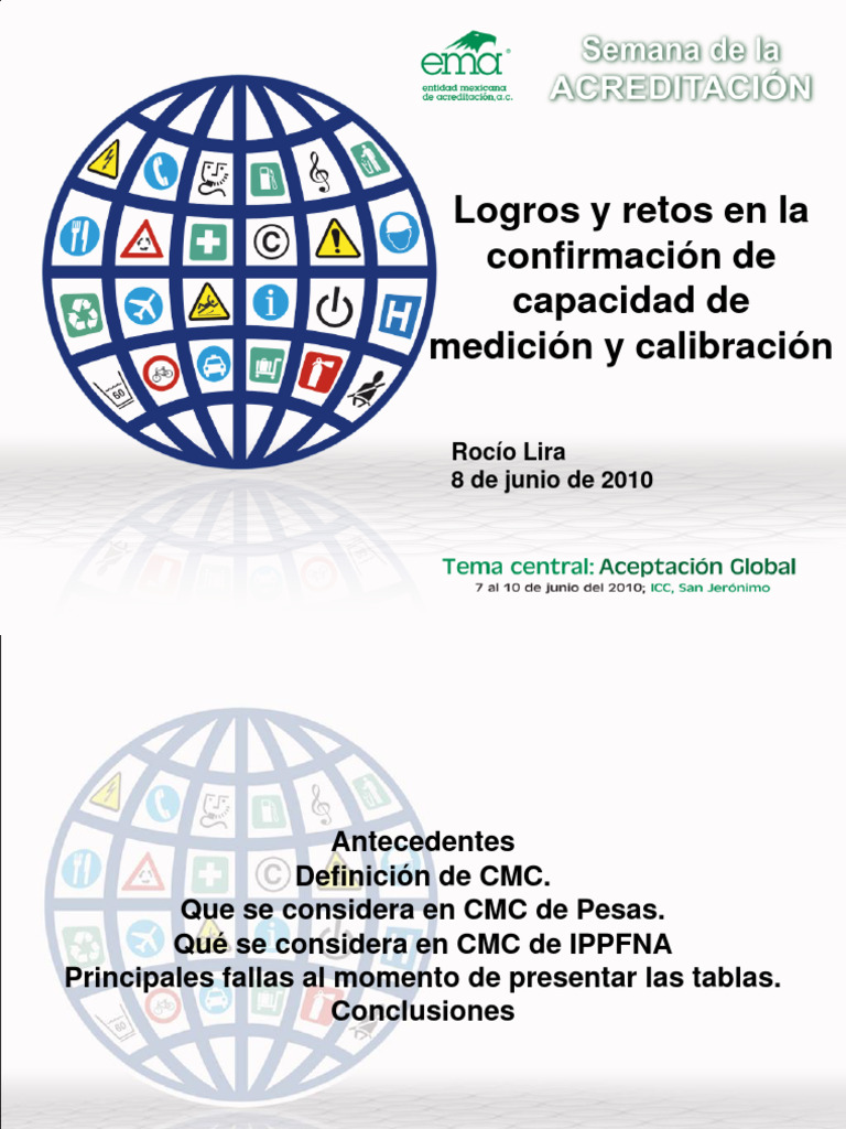 CMC en Metrología: Definición y Tablas | PDF | Calibración | Medición